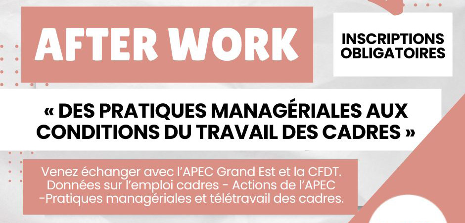 [Afterwork] Des pratiques managériales aux conditions du travail des ...